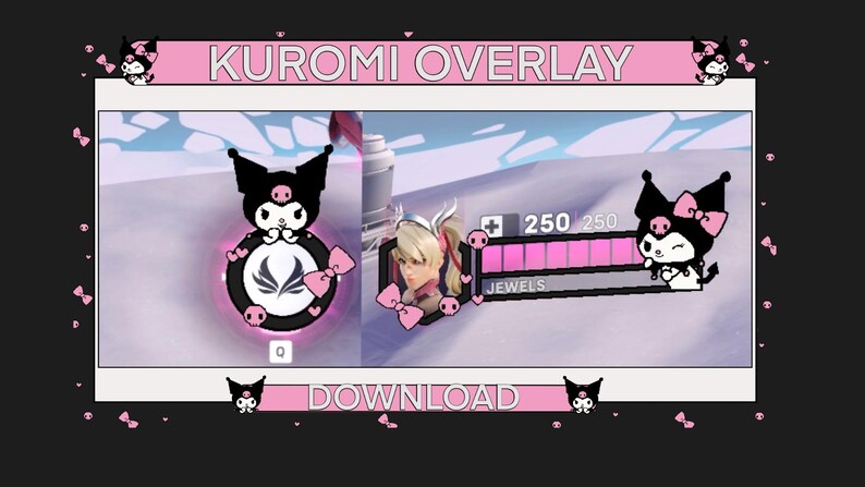 Kurochan Overwatch Overlay for Twitch Cute Kurochan Kurochan HUD ...