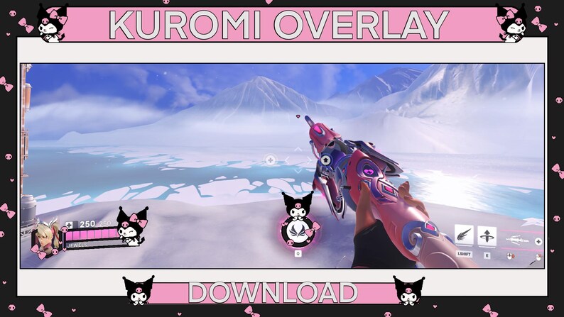 Kurochan Overwatch Overlay for Twitch Cute Kurochan Kurochan HUD ...