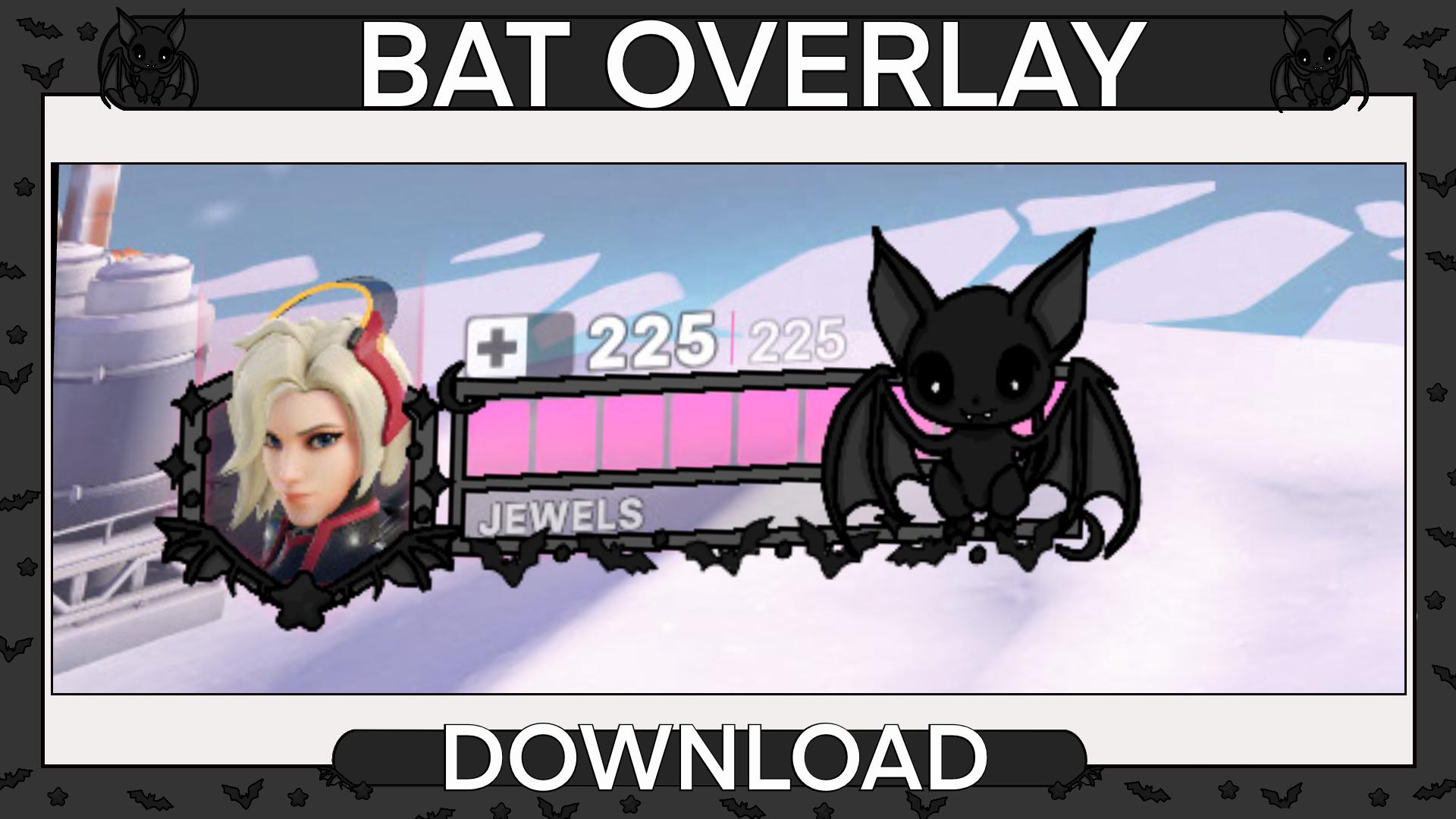 Bat Overwatch Overlay for Twitch | Cute Bat | Bat HUD Overlay for ...
