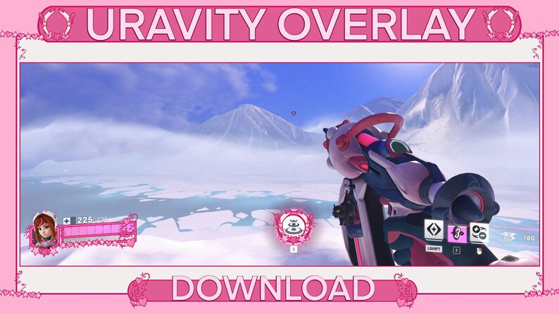 Uravity Overwatch Overlay for Twitch Cute Uravity Uravity HUD Overlay ...