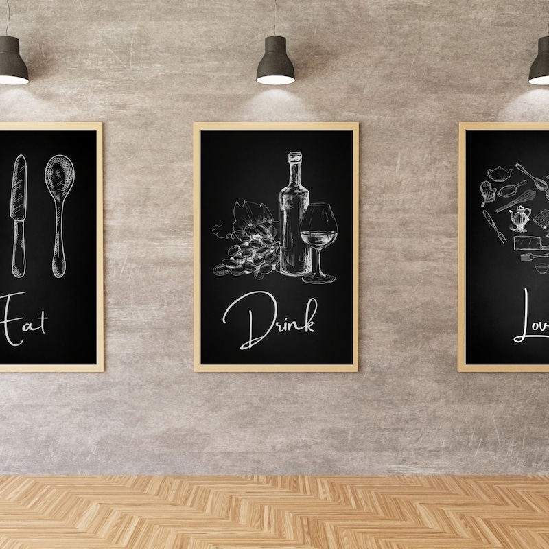 Kitchen Art Set - Etsy