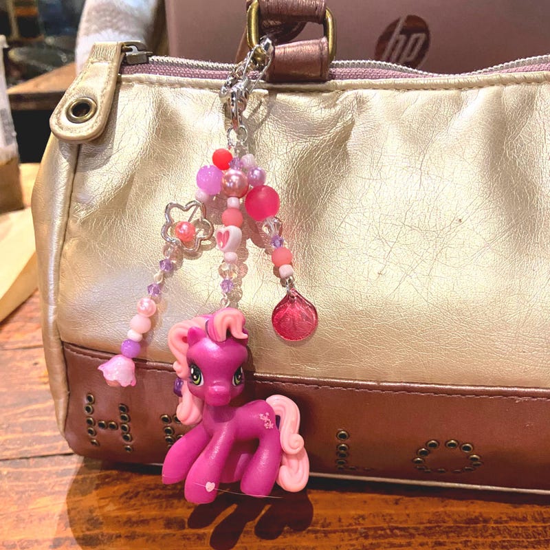 Pony Bead Keychain - Etsy