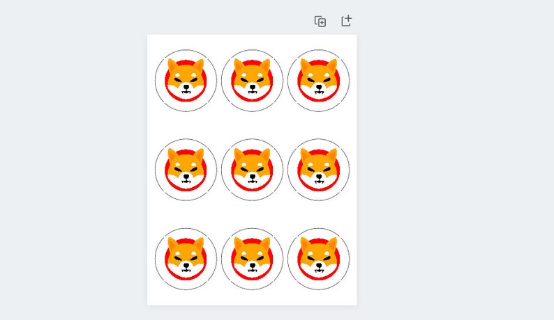 Shiba Inu Sticker Template Avery 22562 Etsy Australia
