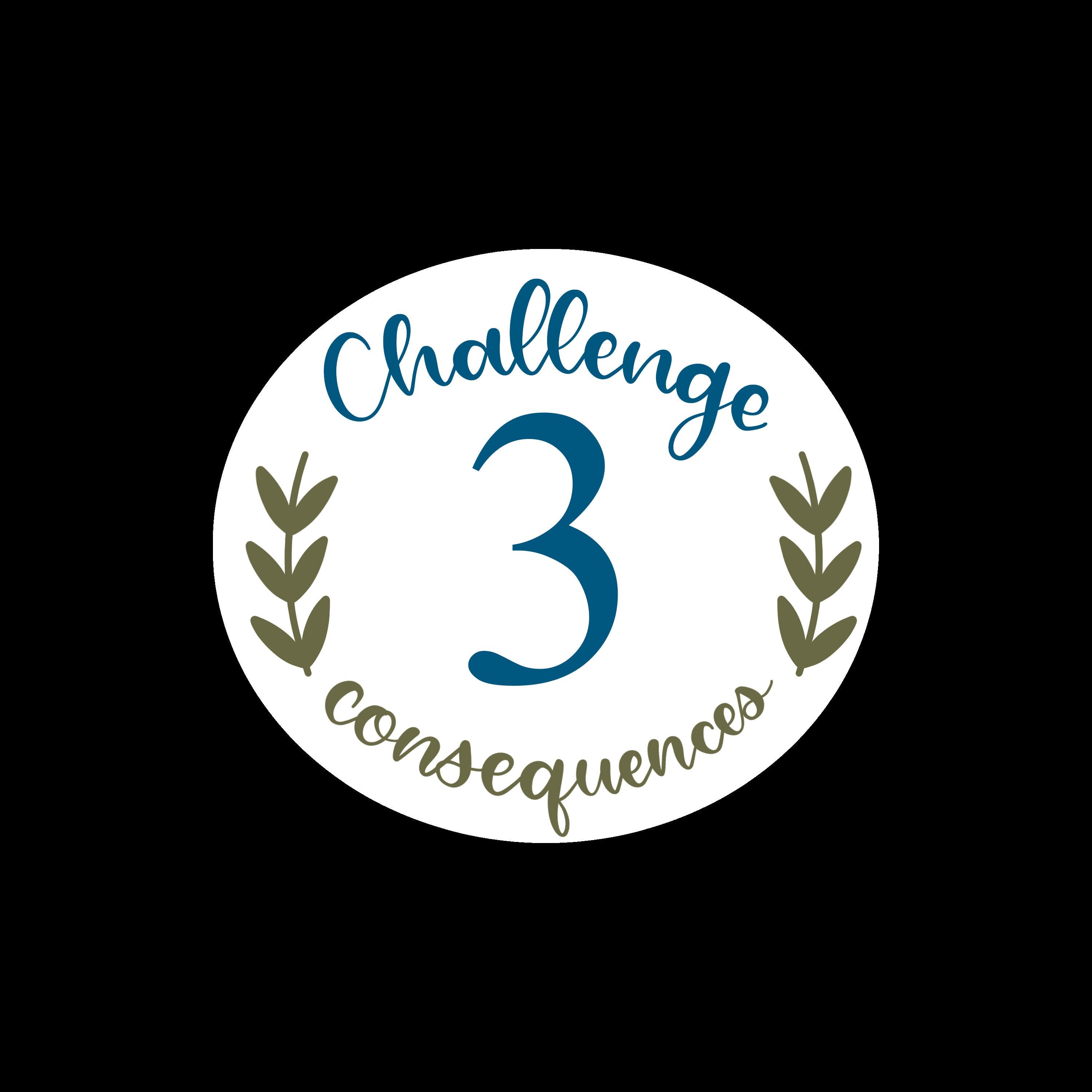 Challenge 3 * CONSEQUENCES * Sticker - Etsy