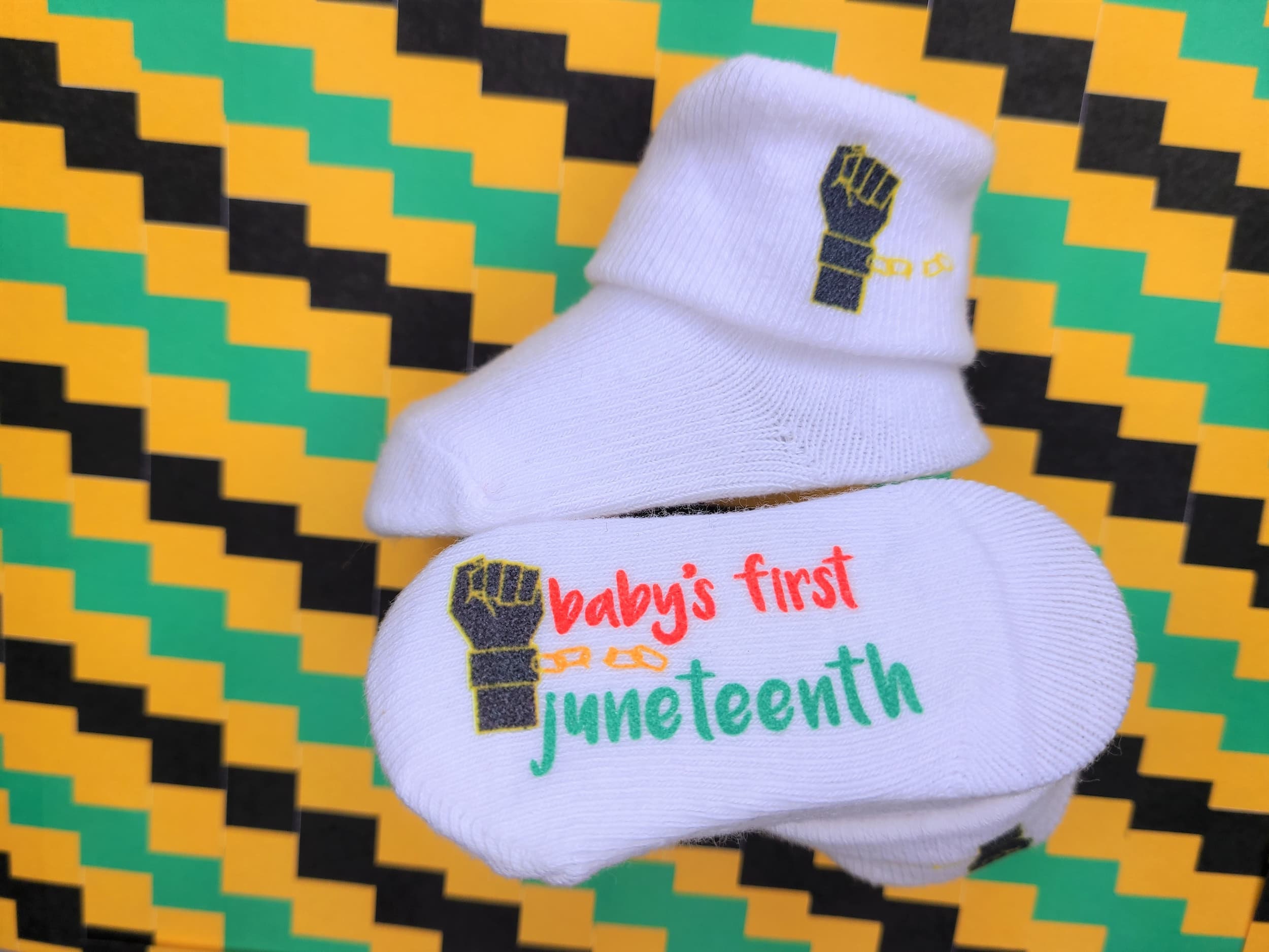 Baby's 1st Juneteenth Socks, Perfect Baby Shower Gift, Black Pride ...