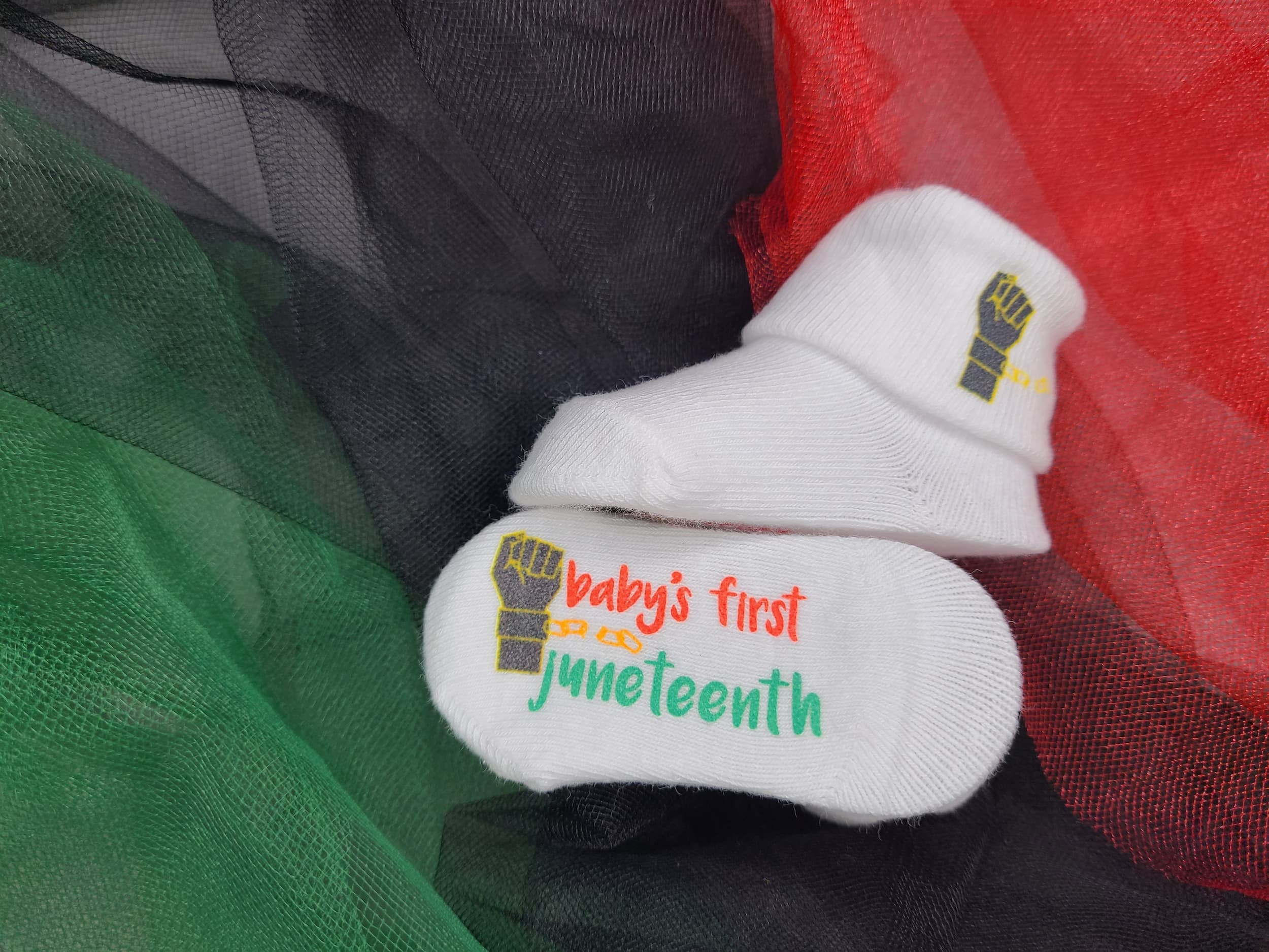 Baby's 1st Juneteenth Socks, Perfect Baby Shower Gift, Black Pride ...