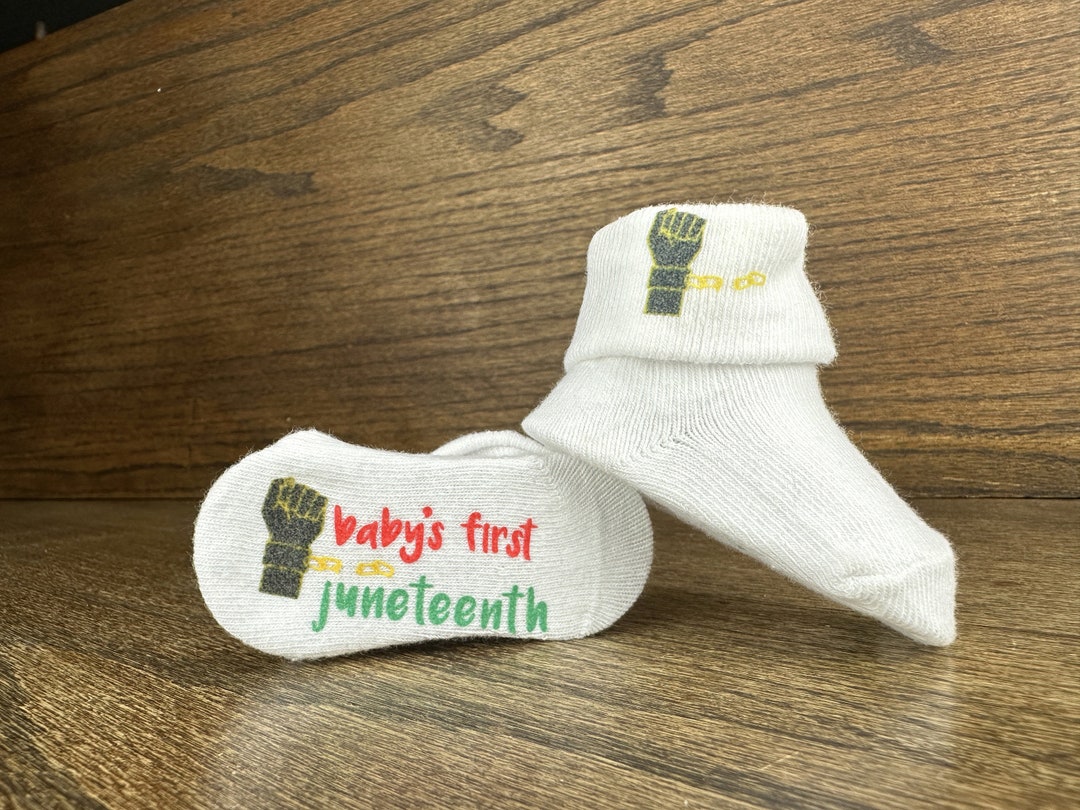 Baby's 1st Juneteenth Socks, Perfect Baby Shower Gift, Black Pride ...