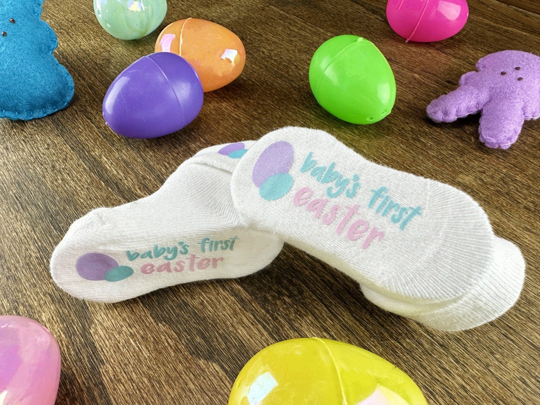 First Easter Socks for Baby, Perfect Gender Neutral Baby Shower Gift ...