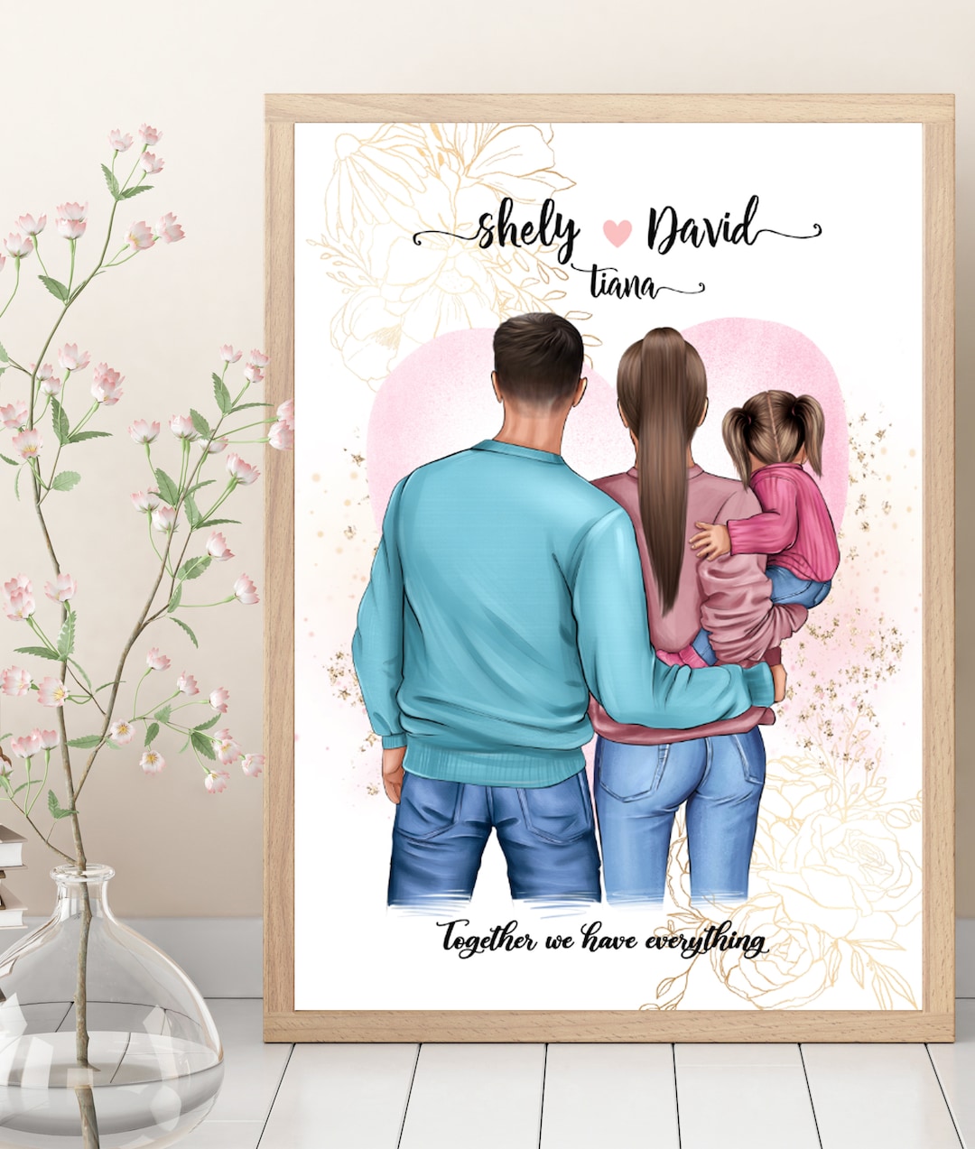 Personalised Family Print, New Home Gift, Our Family Print, My Family ...