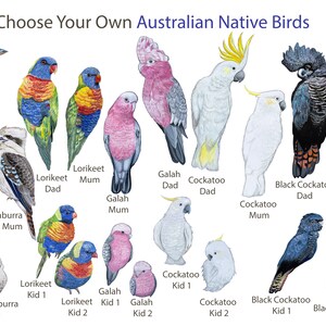 Personalised Blended Family Print Custom Gift Australian Mixed ...