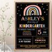 First Day of School Sign Boho Rainbow First Day of School Sign - Etsy