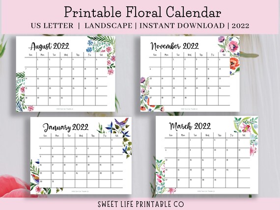 Calendars & Planners instant download boho calendar wall calendar ...