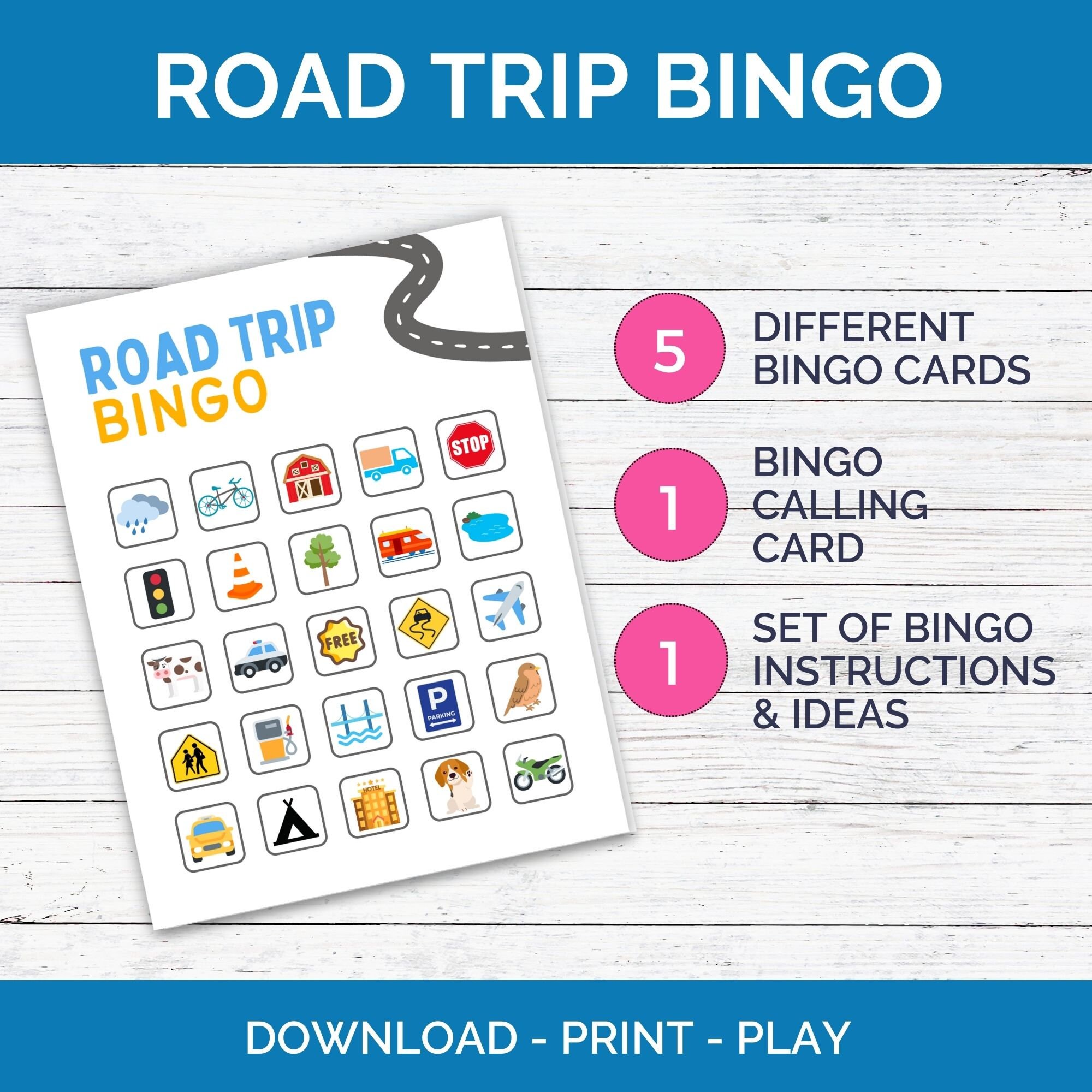 Kids Road Trip Games Printable, Road Trip Activity Bundle, Road Trip ...