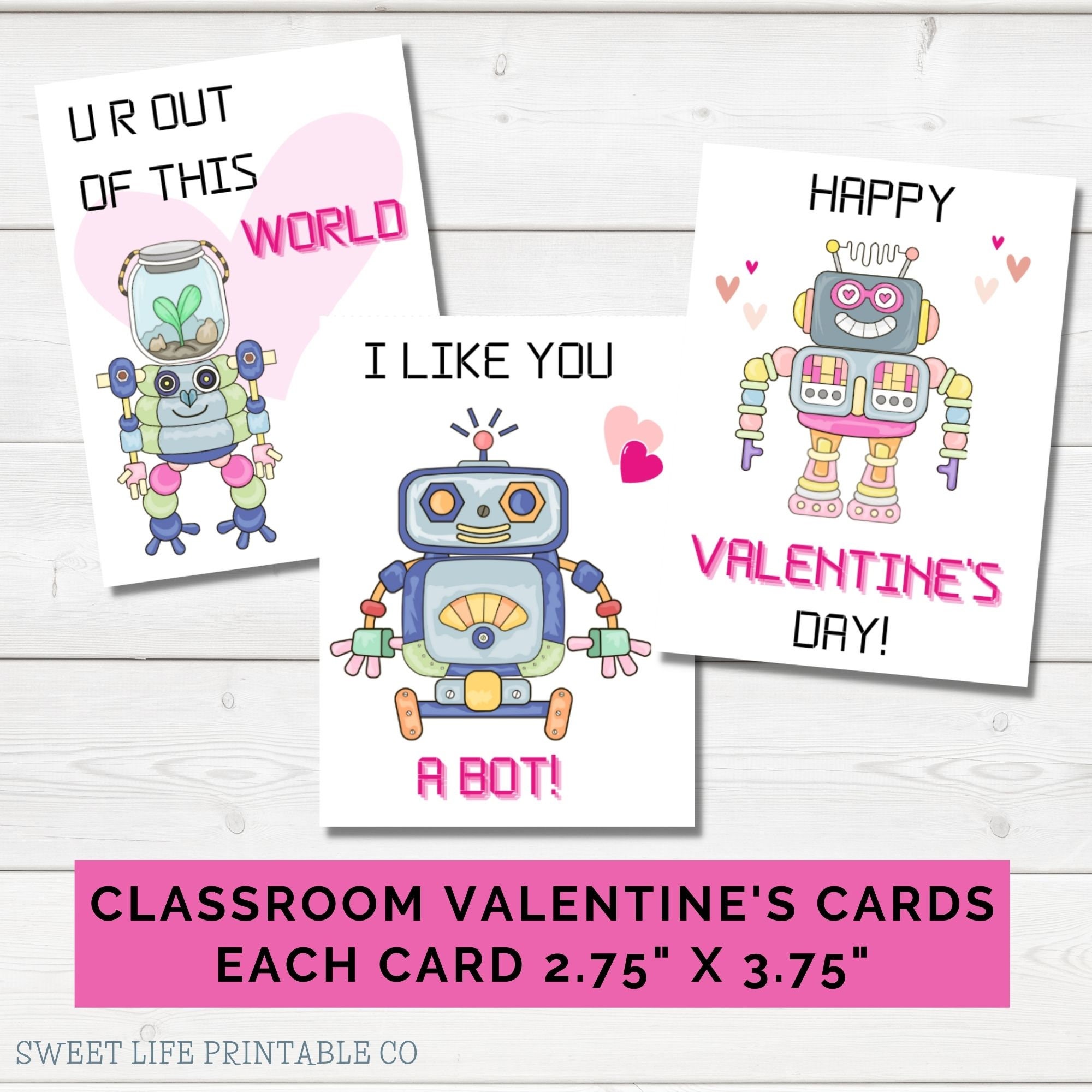 Robot Valentine Cards, Classroom Valentines, Kids Valentines ...