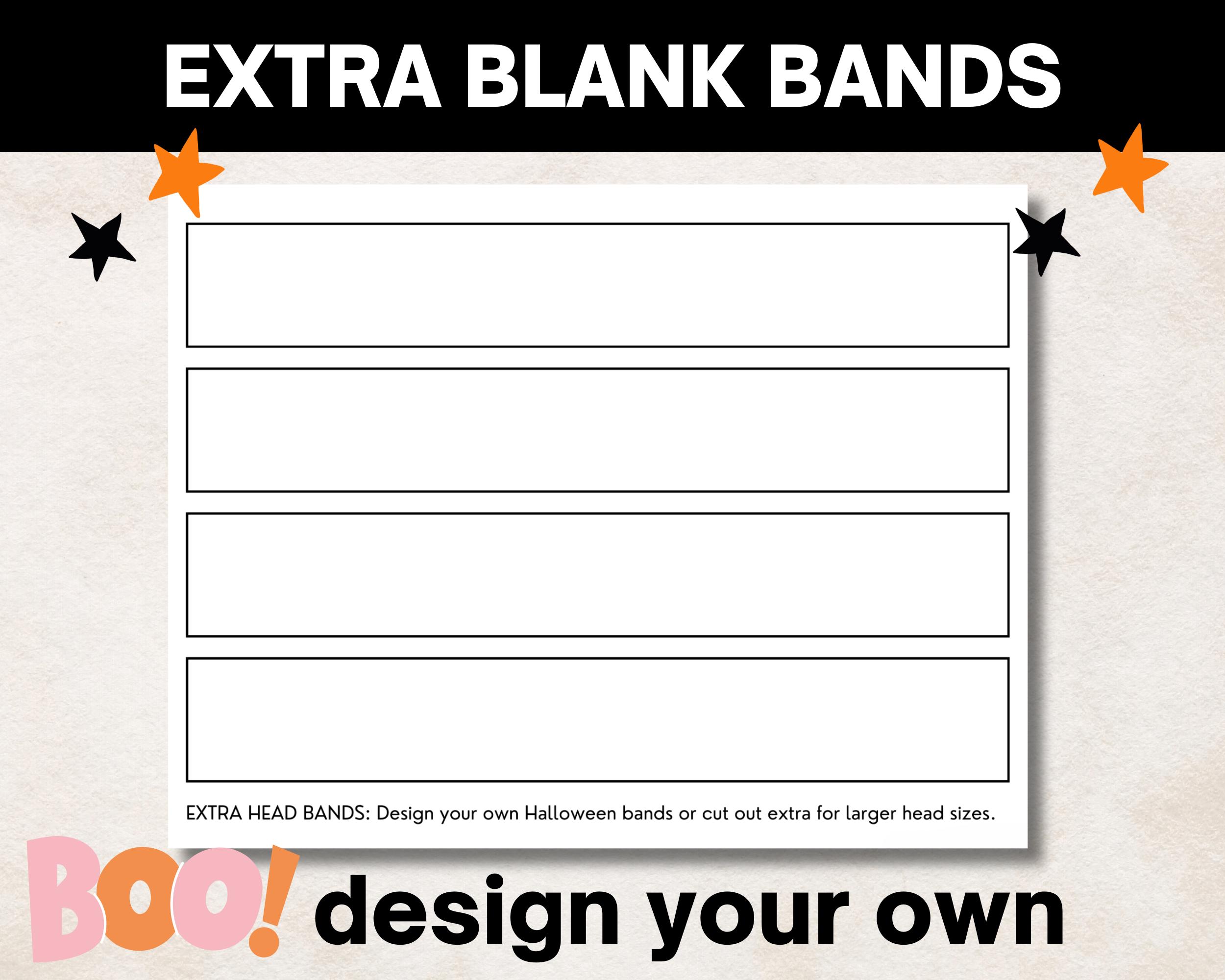 Halloween Paper Crown, Halloween Coloring Craft, Halloween Headband ...