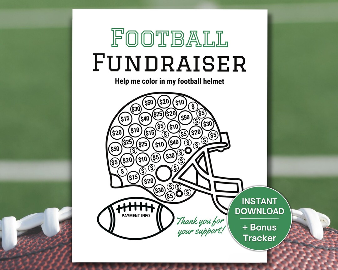 Printable Football Fundraiser Template, Football Team Fundraiser ...