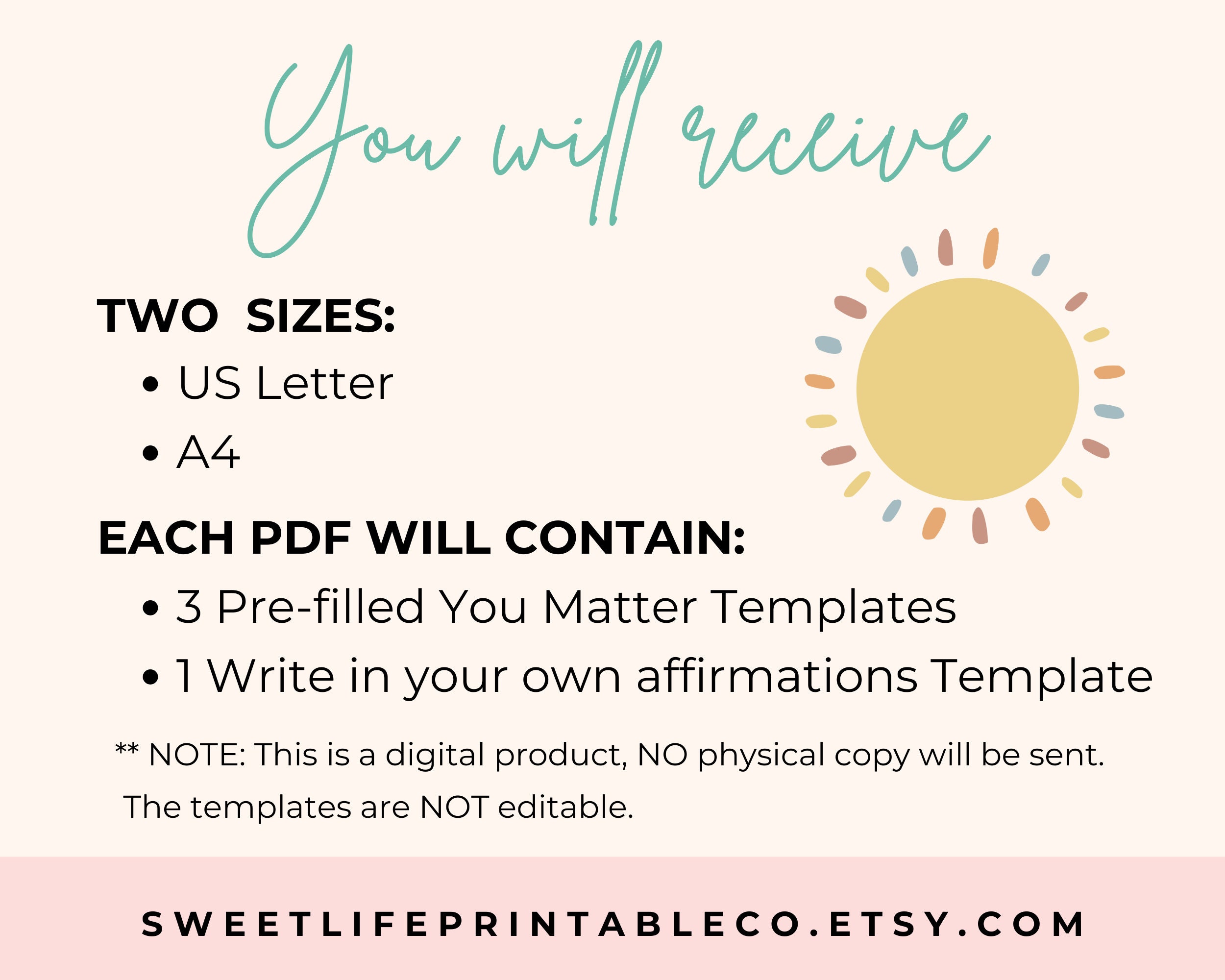 Positive Affirmations for Kids, Tear off Flyer, Tear off Compliments ...