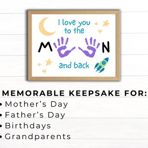 Grandparents Day Handprint, Handprint Art Printable, I Love You to the ...