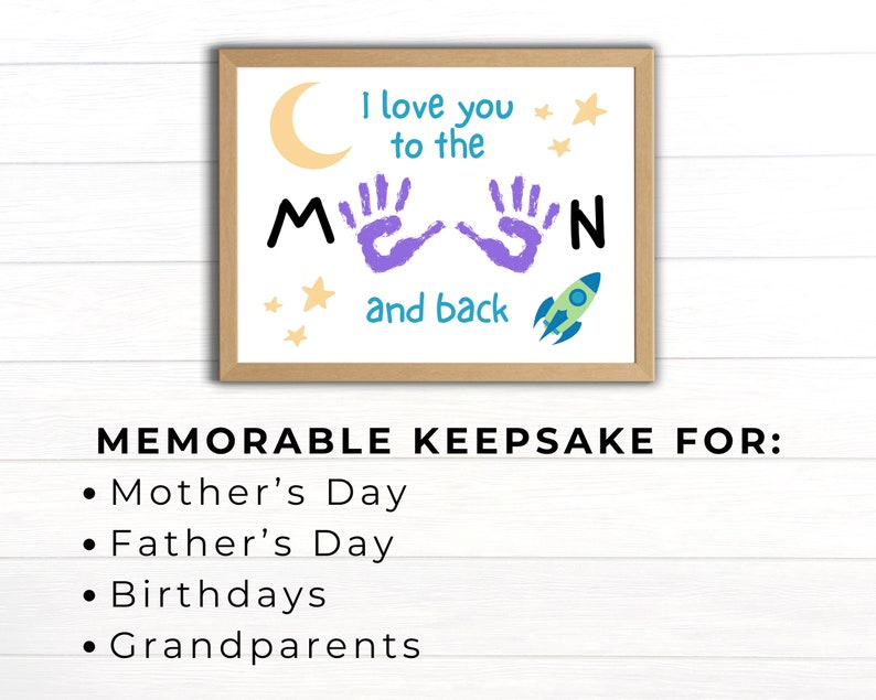 Grandparents Day Handprint, Handprint Art Printable, I Love You to the ...