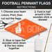 Football Pennant Flag Printables, Football Party Decor, Tailgate ...