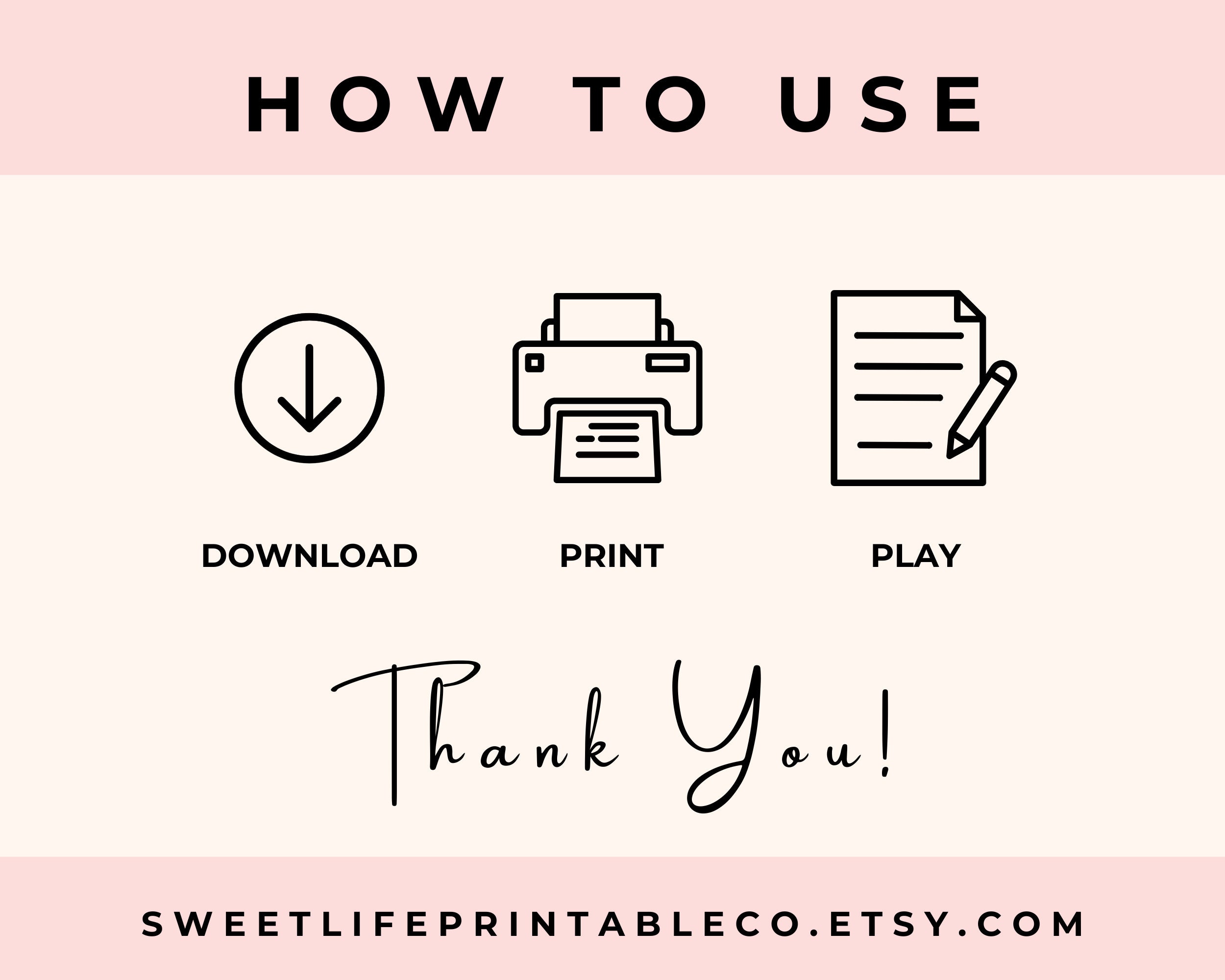 Printable Baby Shower Bingo Set, 50 Minimalist Baby Bingo Game Cards ...