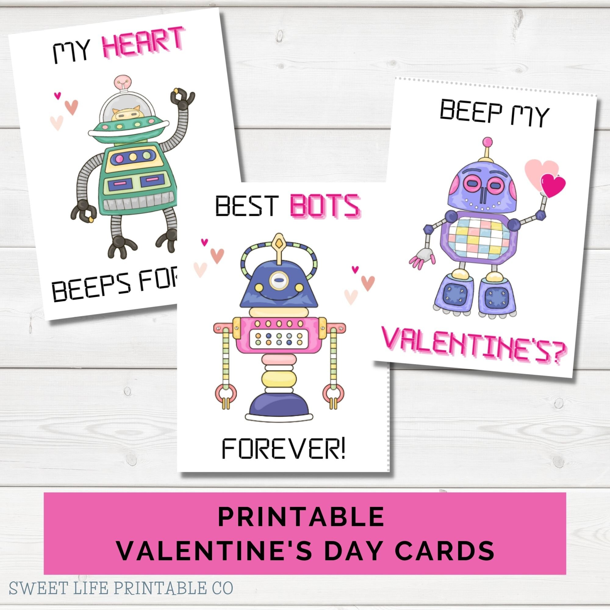 Robot Valentine Cards, Classroom Valentines, Kids Valentines ...