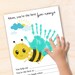 Grandparents Day Handprint, Birthday Gift for Mom, I Love My Mom Bee ...