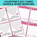 Printable Maze Valentines, Valentines Day Activity, Printable ...