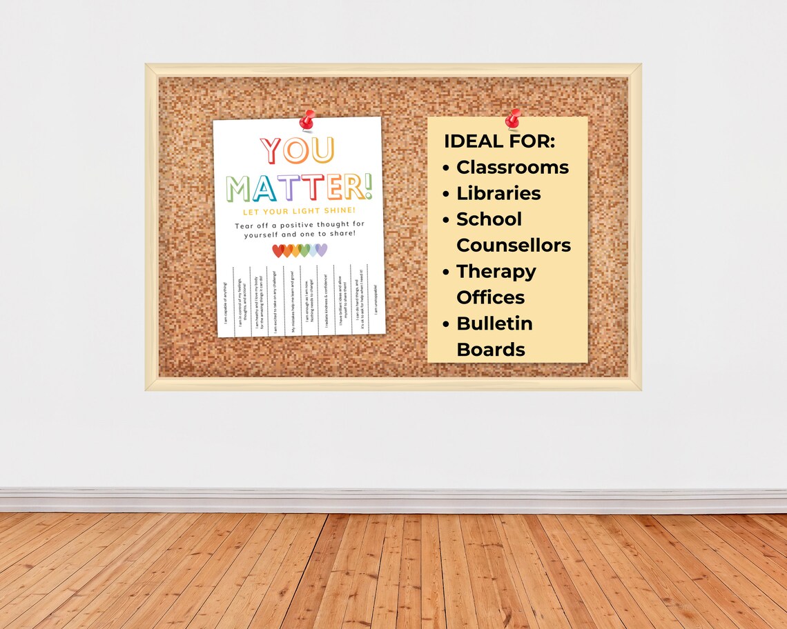 You Matter Words of Affirmation, Tear off Flyer, Tear off Compliments ...