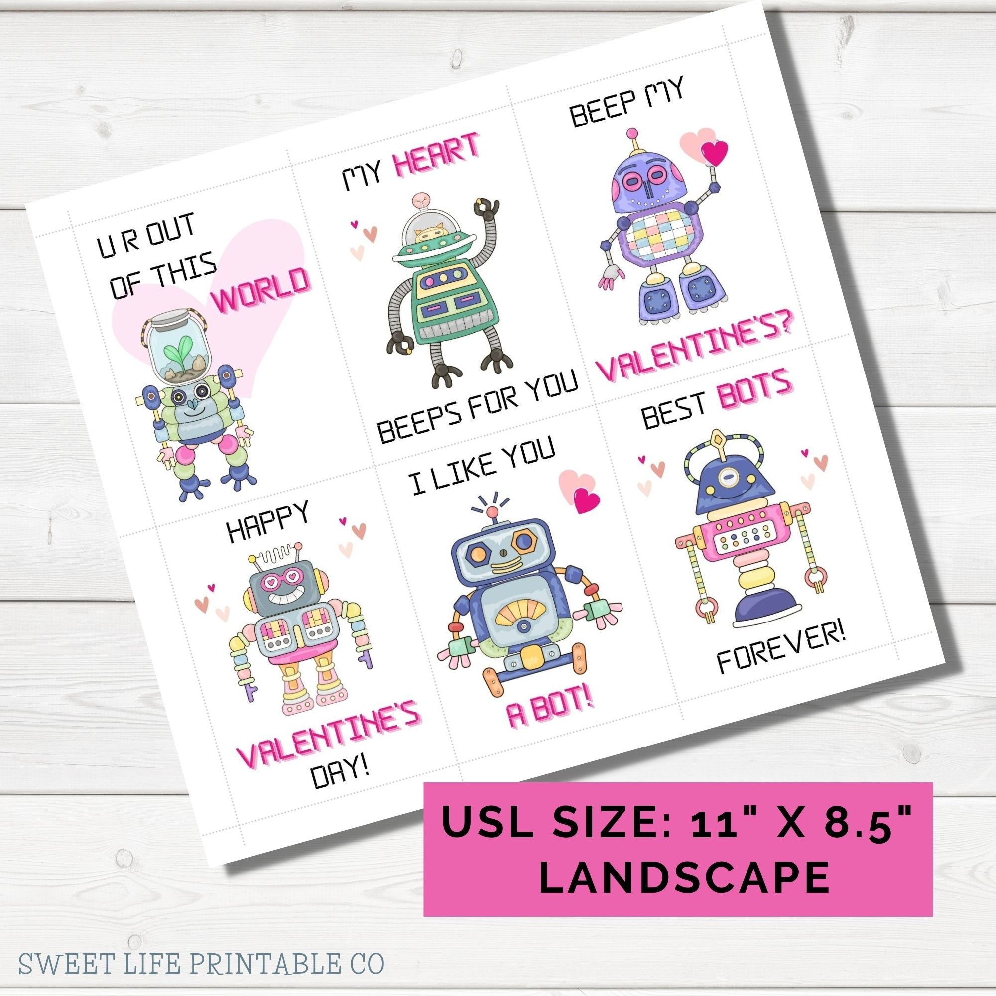 Robot Valentine Cards, Classroom Valentines, Kids Valentines ...