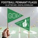 Football Pennant Flag Printables, Football Party Decor, Tailgate ...