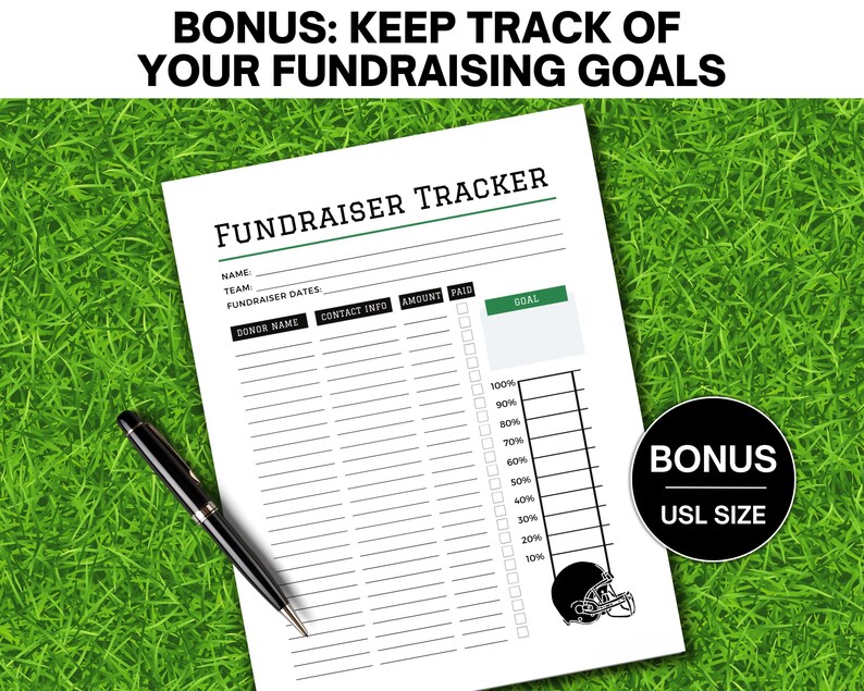 Printable Football Fundraiser Template, Football Team Fundraiser ...