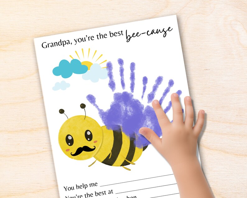 Grandparents Day Handprint, Handprint Keepsake, Grandparents Day Gift ...