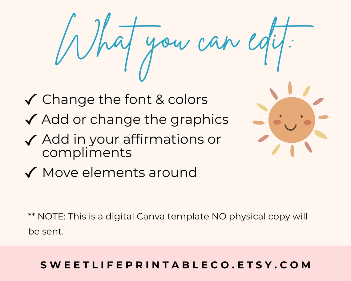 Editable Positive Affirmations for Kids, You Matter Tear off Flyer ...