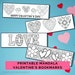 Printable Valentine's Coloring Bookmarks, Valentine Coloring Pages ...