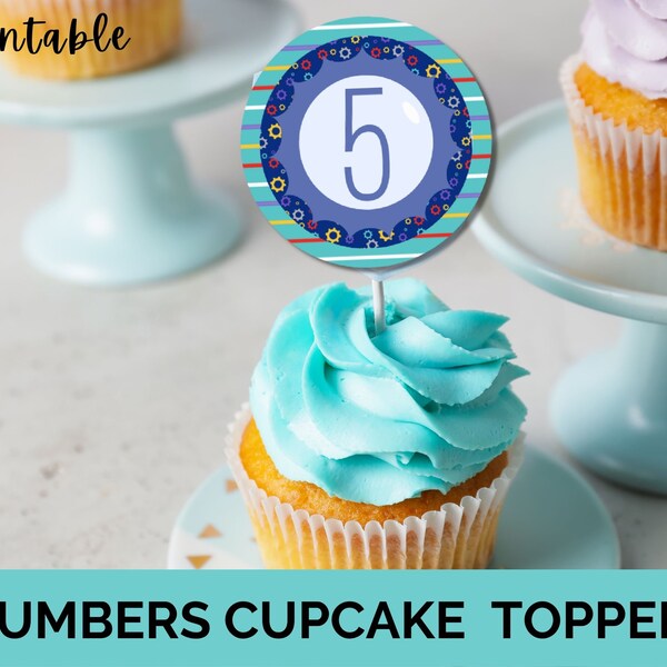 Cupcake With Number - Etsy