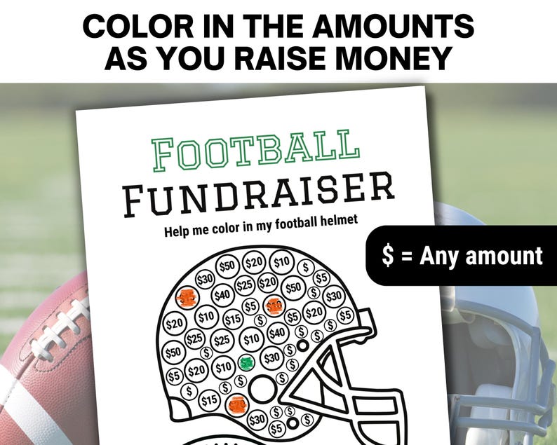 Printable Football Fundraiser Template, Football Team Fundraiser ...