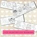 Printable Valentine's Coloring Bookmarks, Valentine Coloring Pages ...