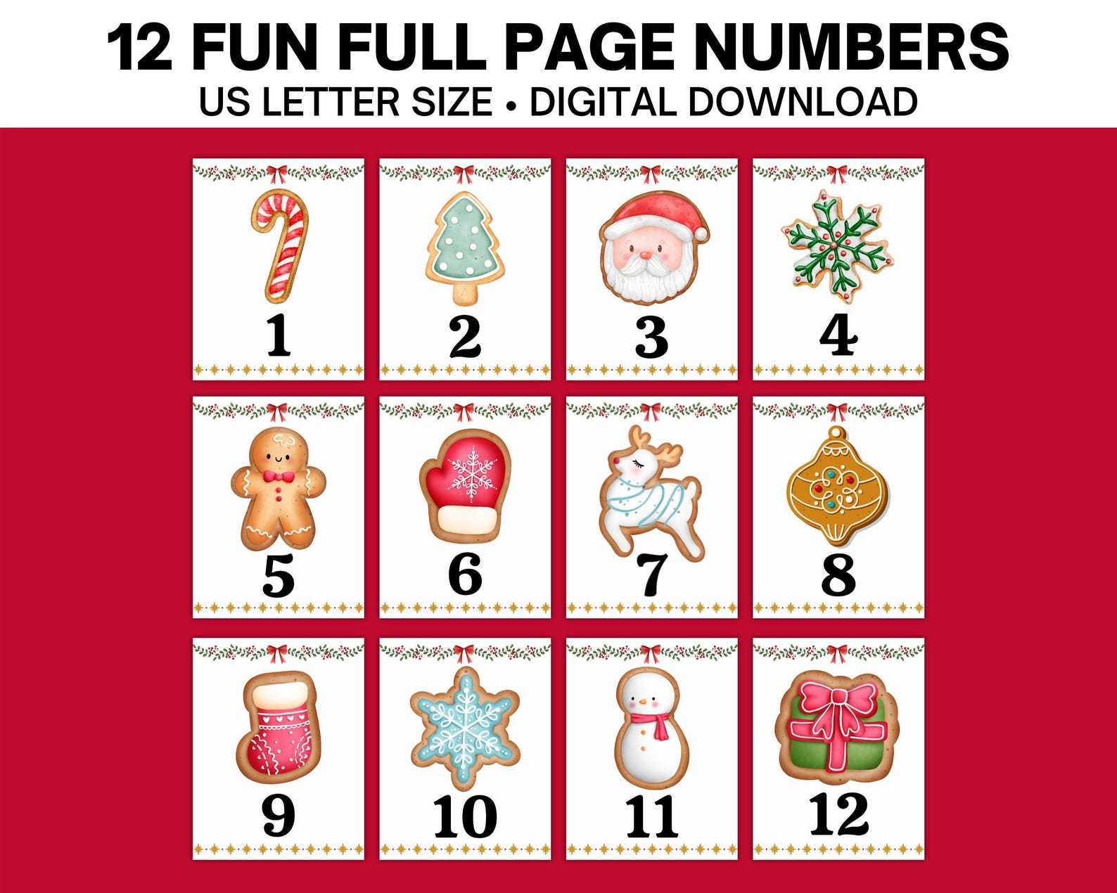 Christmas Cake Walk Game, Printable Cakewalk Signs, Holiday Party Game ...