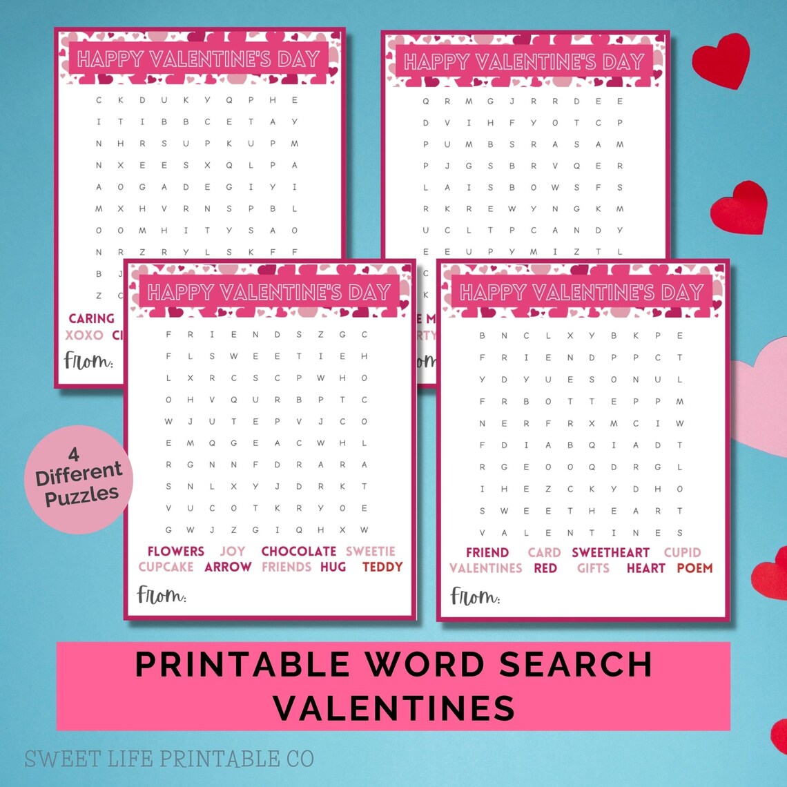 Printable Maze Valentines, Valentines Day Activity, Printable ...