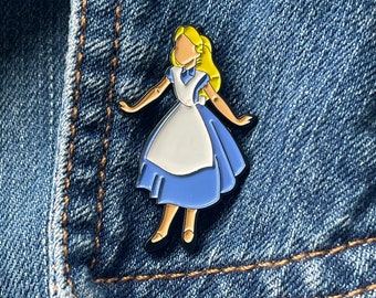 Alice in Wonderland Enamel Pin | Etsy