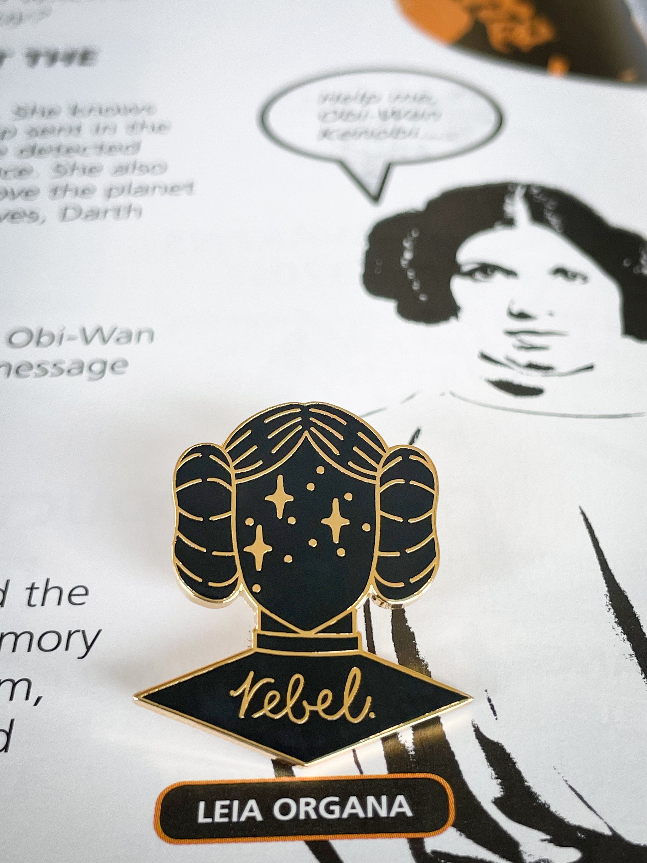 Star Wars Inspired Rebel Princess Leia Enamel Pin Badge - Etsy