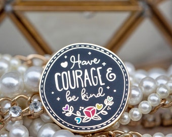 Courage Pin Badge - Etsy