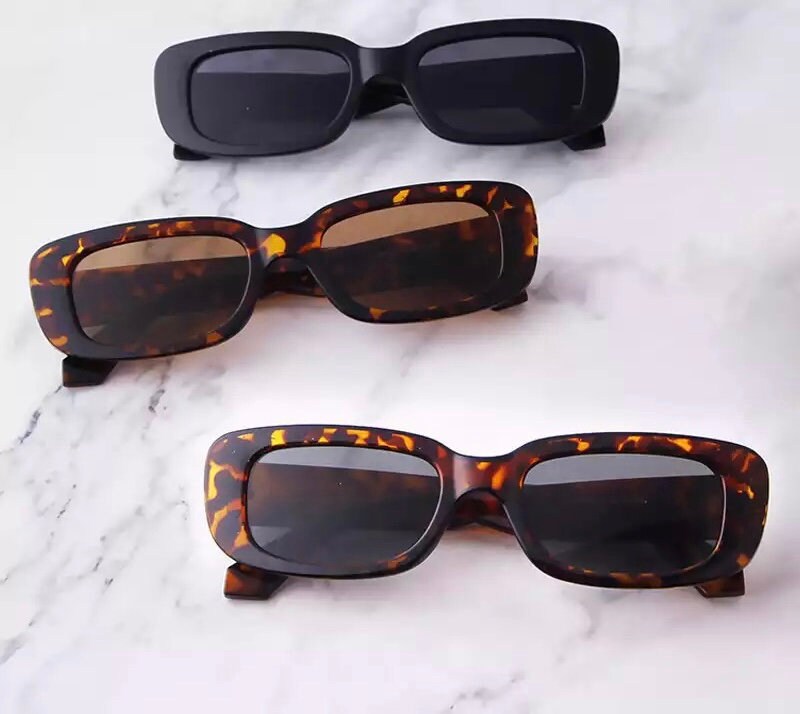 Vintage retro Y2K square sunglasses rectangle sunglasses | Etsy