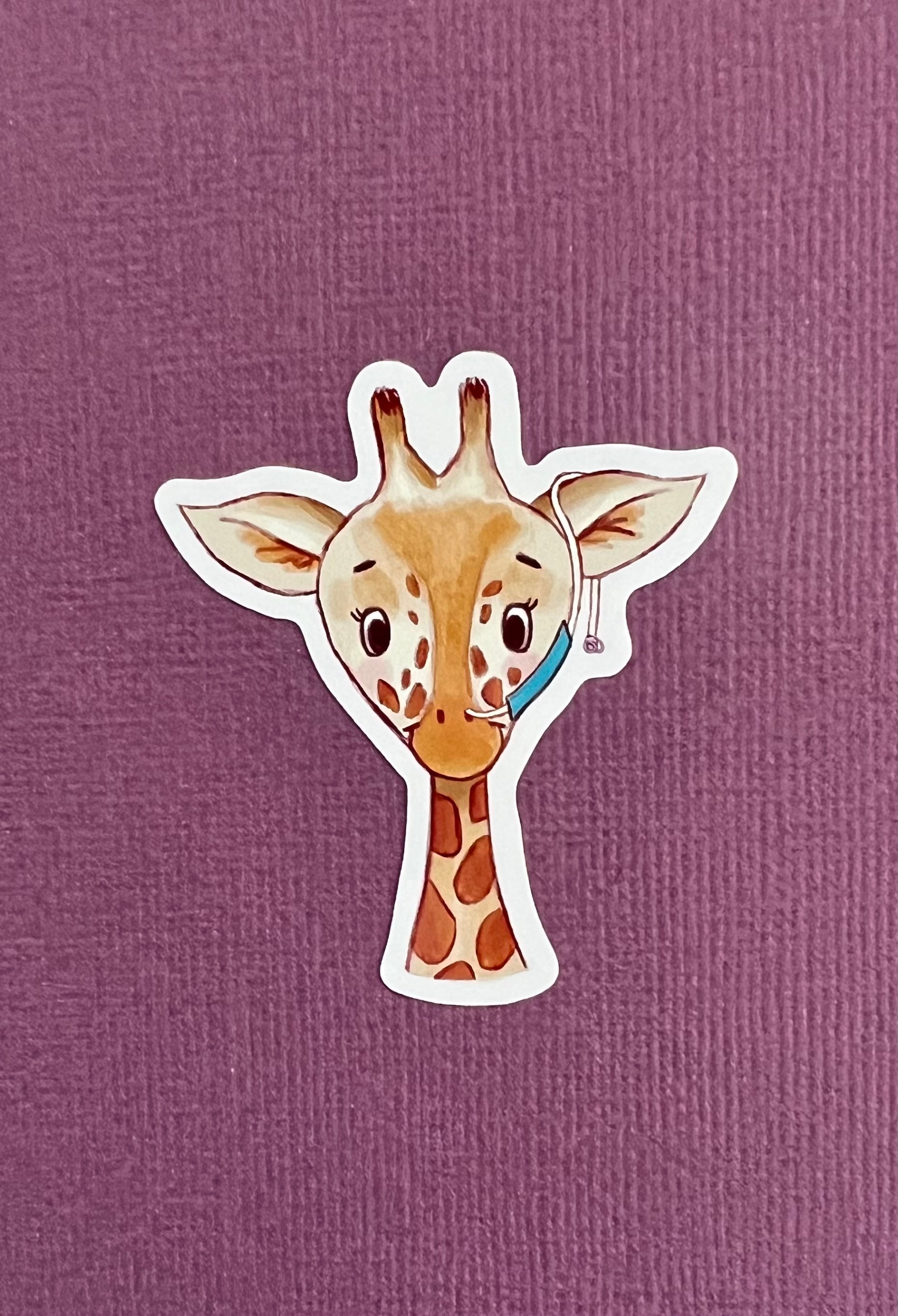 Feeding Tube Sticker | NG Tube Giraffe | Water Bottle Sticker | Laptop ...