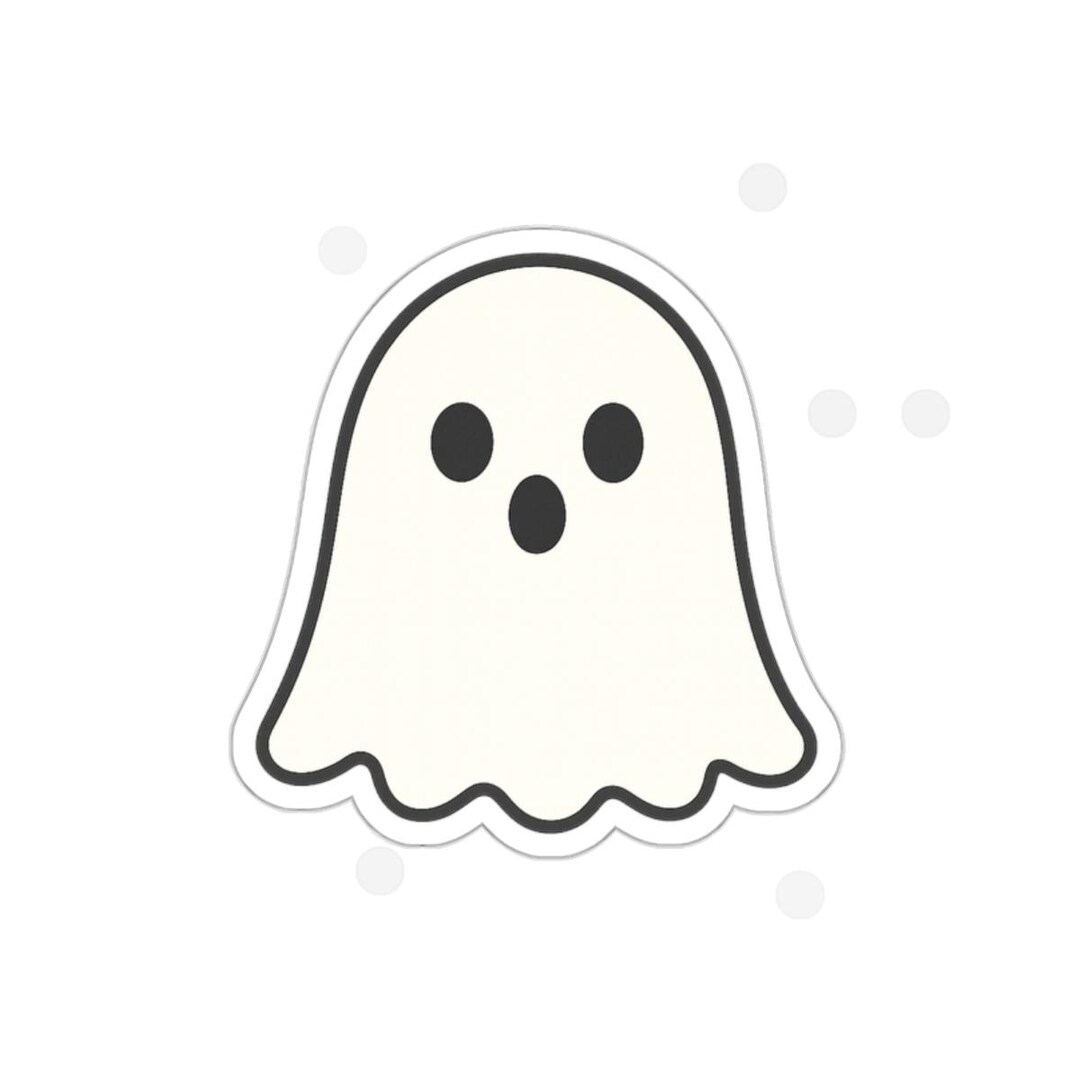 Cute Ghost Die-cut Stickers for Halloween Decor, 2 Inch X 2 Inch ...