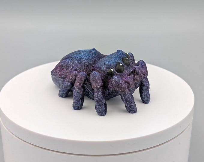 3D Printed Mini Jumping Spider 7x5x3cm Large Realistic Spider Model ...