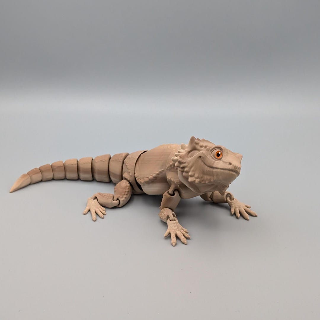 Movable Bearded Dragon Sediment Figure Decoration Cute Bearded Dragon ...