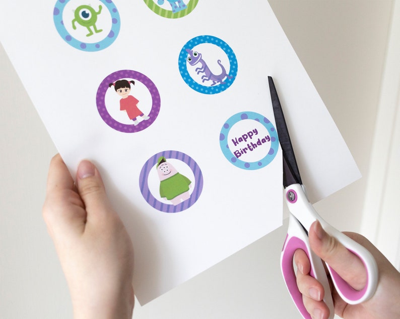 Printable Monsters Inc. Cupcake Toppers | Monsters Party | Monsters ...
