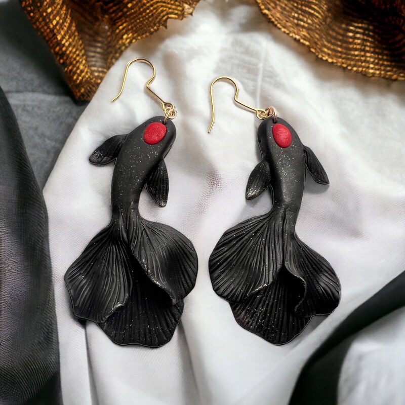 Koi Earrings - Etsy